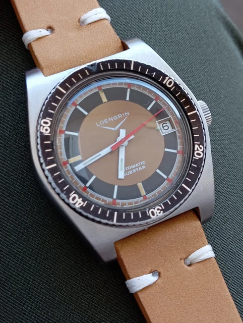 OROLOGIO LOENGRIN SKIN diver Substar sautomatic watch swiss made 36mm ...