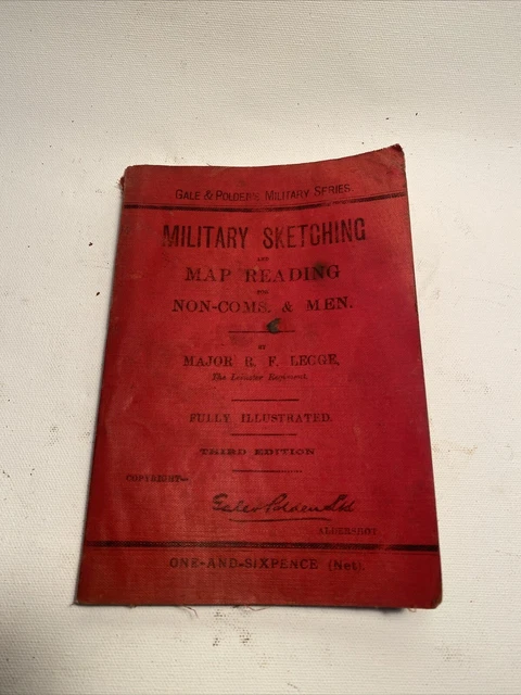 WW1 BOOK MILITARY Map Sketching And Reading First Ed 1915 £5.00 ...