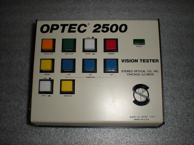 OPTEC 2500 DMV Stereo Optical Vision Screener Tester Keypad Controller ...