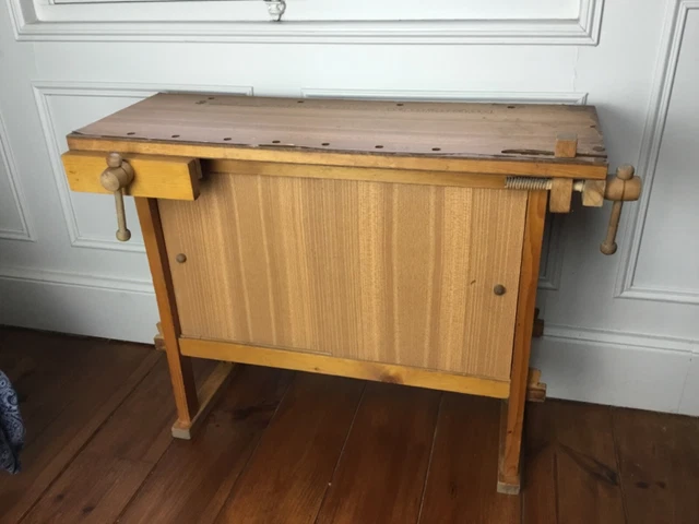 RARE PETIT ÉTABLI ancien enfant bois années 60-70 jouet VERO EUR 90,00 - PicClick FR