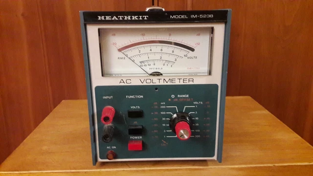 VOLTMÈTRE ÉLECTRONIQUE HEATHKIT IM-5238 (AC VOLTMETER, radio, TSF) EUR ...
