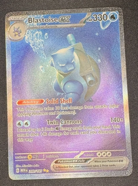 POKÉMON TCG: BLASTOISE Ex 200/165 Scarlet & Violet-151 Special ...