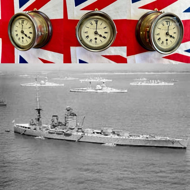 RARE WW2 ADMIRALTY Pattern Royal Navy Convoy Zig Zag Clock by Smiths (c ...