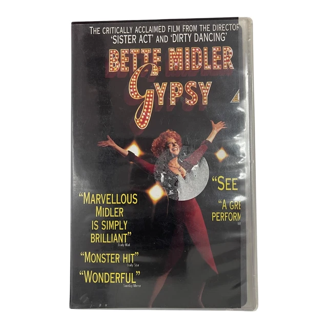 GYPSY VHS BETTE Midler Musical Drama Film Rare Vintage Video £12.99 ...