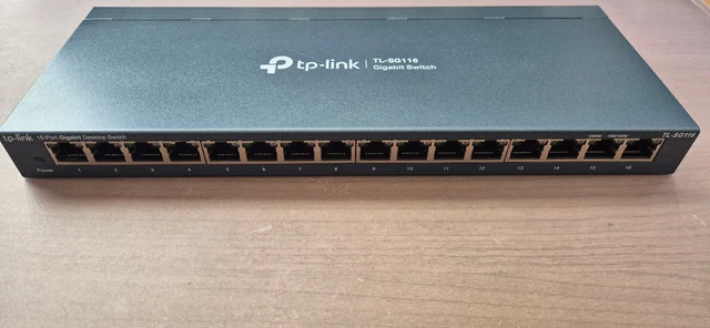 TP-LINK TL-SG116 16-PORT Gigabit Desktop Network Switch Plug & Play UK £39.19 - PicClick UK