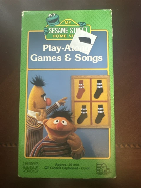 SESAME STREET - Play-Along Games Songs (VHS, 1996) £12.30 - PicClick UK