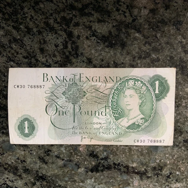ORIGINAL ONE POUND Note UK £7.99 - PicClick UK