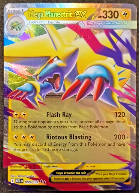 2025 POKÉMON MEGA Evolution Mega Manectric ex 050/132 Holo $1.76 ...