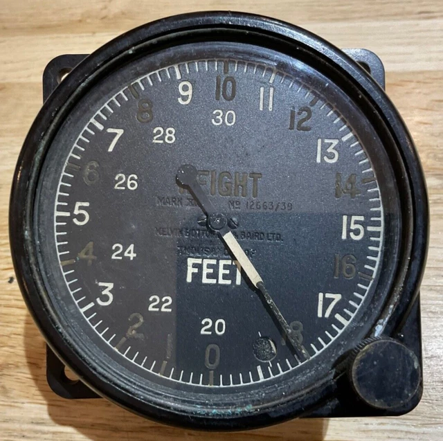 WW2 RAF AIRCRAFT Mkxiii Altimeter - Dated 1939 £78.67 - PicClick UK