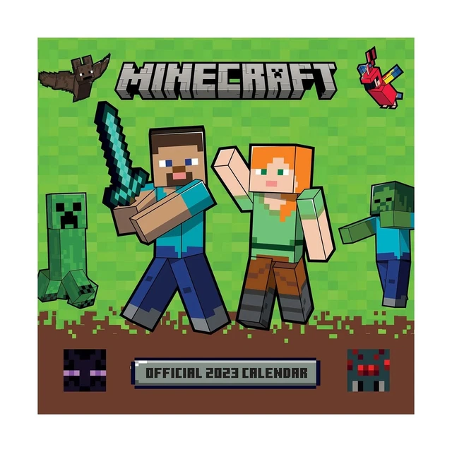 MINECRAFT 2023 CALENDAR Square Official Licensed 30.5x30.5cm £10.99 ...
