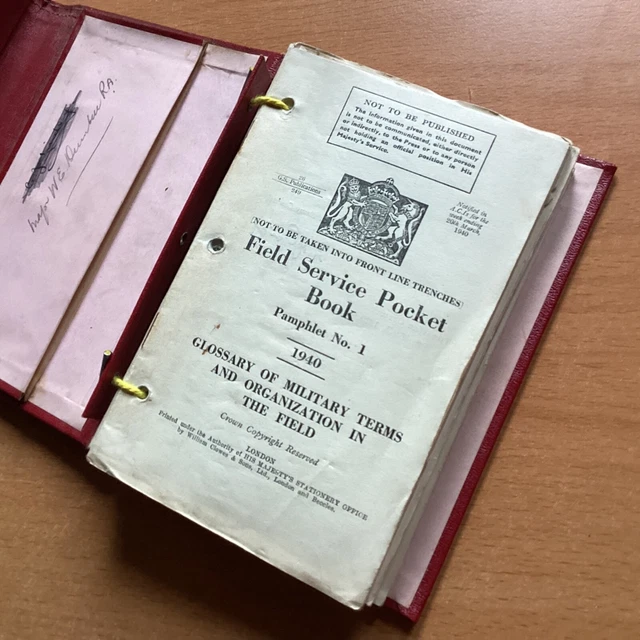 ORIGINAL WW2 BRITISH Army ‘Field Service Pocket Book’ Including 10 ...