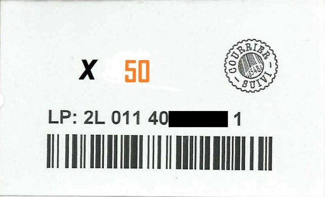 FRANCE 50 Stickers suivi la poste pour la France neuf sans les timbres ...