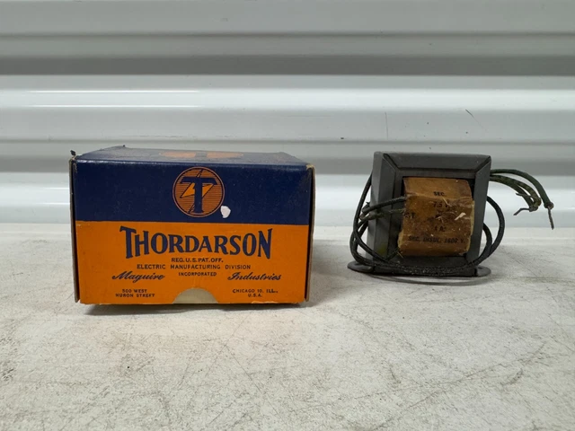VINTAGE NIB NOS Thordarson Filament Transformer Model T-21F15 7.5V $29. ...