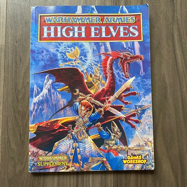 GW 1993 WARHAMMER Fantasy High Elves Army Book Armies Codex 4th Edition EUR 42,38 - PicClick DE