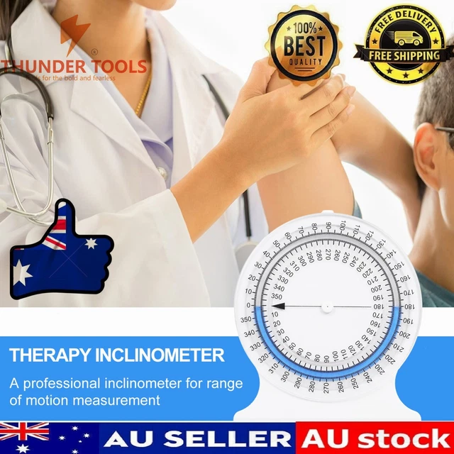 THUNDER TOOLS THERAPY Inclinometer PT Inclinometer ROM Angle Finder ...