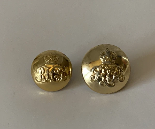 2 X VINTAGE Brass Military Buttons made by Gaunt of London #B27 £1.95 ...