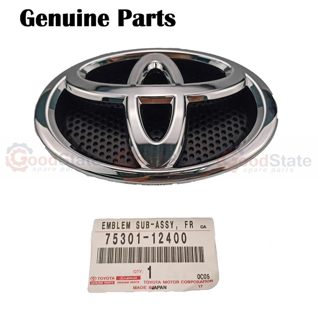GENUINE TOYOTA RACTIS NSP122 NSP120 Front Grille Badge Emblem Ornament ...