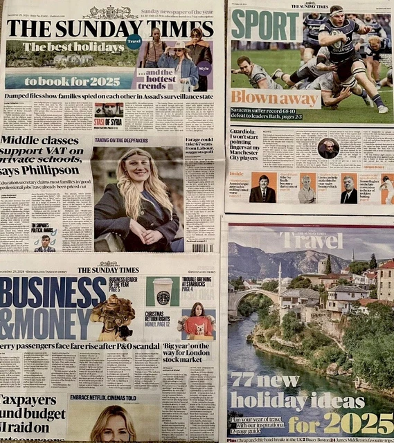 THE SUNDAY TIMES The Best Holidays For 2025 Private School Newspaper ...