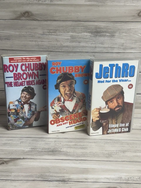 ROY CHUBBY BROWN Jethro Stand Up Comedy Retro VHS Bundle x3 Bundle ...