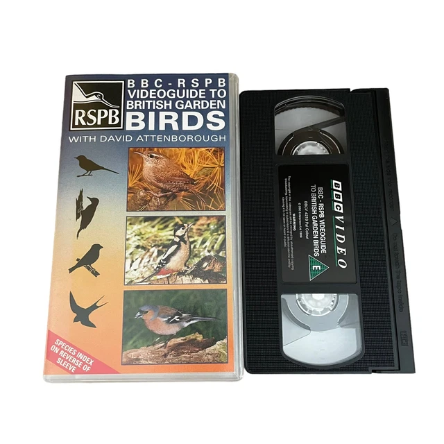 BBC RSPB VIDEOGUIDE To British Garden Birds David Attenborough PAL VHS ...