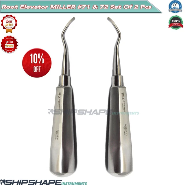 MILLER ELEVATOR 71 & 72 Apexo Dental Surgical Bone Curette Calculus ...