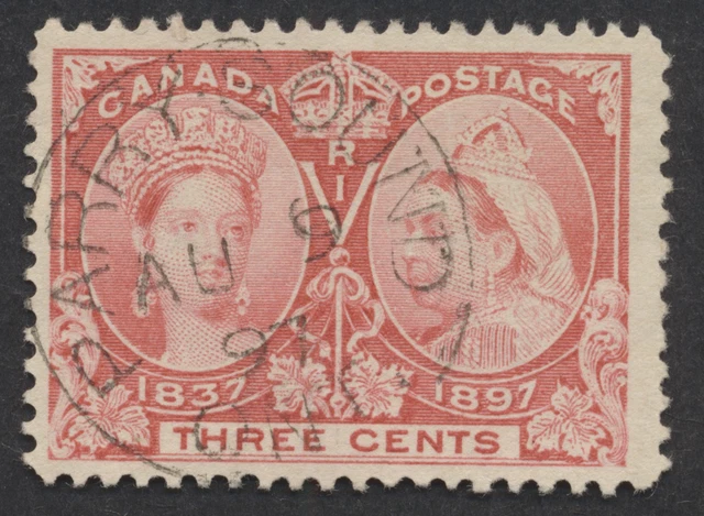 CANADA SON POSTMARK Parry Sound ONT CDS AU 9 97 #53 3c Jubilee VF $10. ...