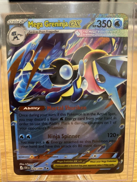 POKÉMON TCG MEGA Greninja EX 022/086 Chaos Rising £2.24 - PicClick UK