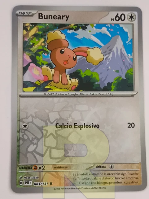 BUNEARY ® EVOLUZIONI Prismatiche PRE 083/131 ® Reverse Holo Foil ...