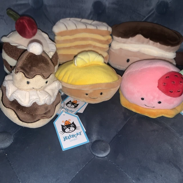 JELLYCAT PATISSERIE Lemon 🍋, Cake 🍰, Eclair, Mille, Framboise 🍓 ...