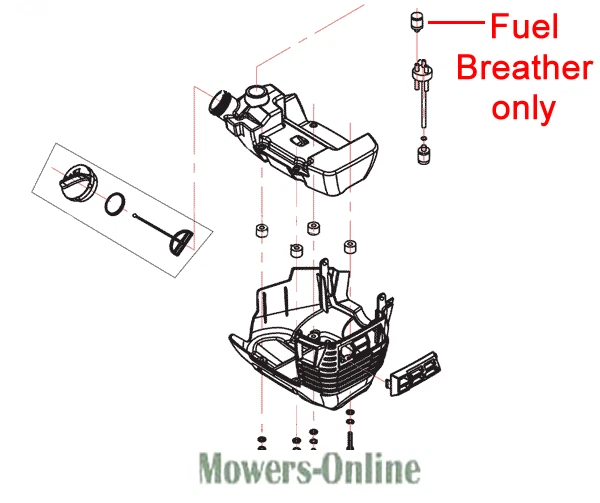 MITOX BRUSHCUTTER FUEL Breather MIYD45.03.00-5 £13.26 - PicClick UK