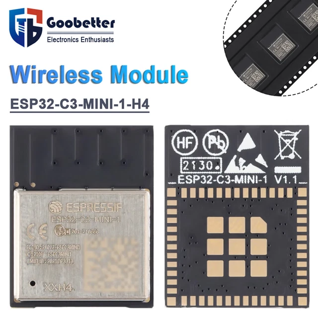 ESP32-C3-MINI-1-H4 2.4GHZ WIFI + Bluetooth BLE5.0 Wireless Module IC ...