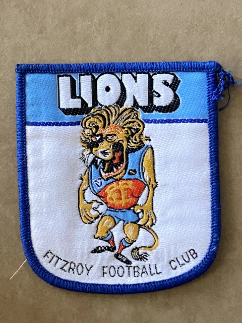 FITZROY LIONS - Vintage - VFL - Scarce - Lions Cloth Patch.AFL Brisbane ...