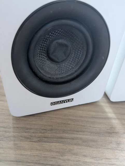 SANYUN SW208 BLUETOOTH Bookshelf Speakers Powered Desktop Monitor ...