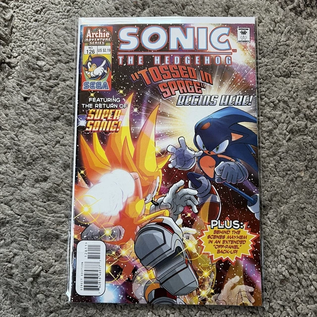 SONIC THE HEDGEHOG issue 126 Archie Comic series Rare Collectable Sega ...