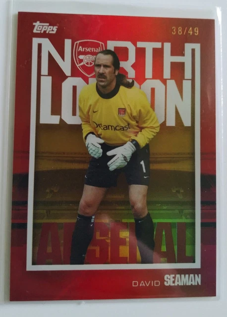 DAVID SEAMAN 38/49 North London Topps Arsenal Team Set 23/24 EUR 4,99 ...