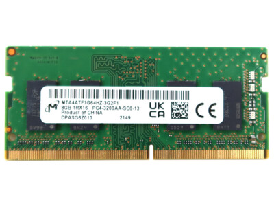 MICRON 8GB 1RX16 Ddr4 Sodimm Pc4-25600 3200Mhz Cl22 Memory ...