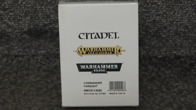 GAMES WORKSHOP WARHAMMER 40k Tau Empire Commander Farsight Finecast OOP ...