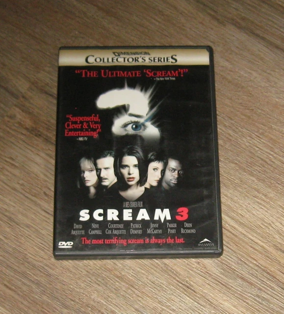 SCREAM 3 DVD movie Courteney COX Jenny McCarthy NEVE Campbell EUR 6,56 ...