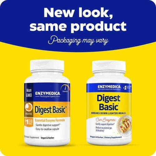ENZYMEDICA DIGEST BASIC Digestive Enzymes 90 Capsules £16.99 - PicClick UK