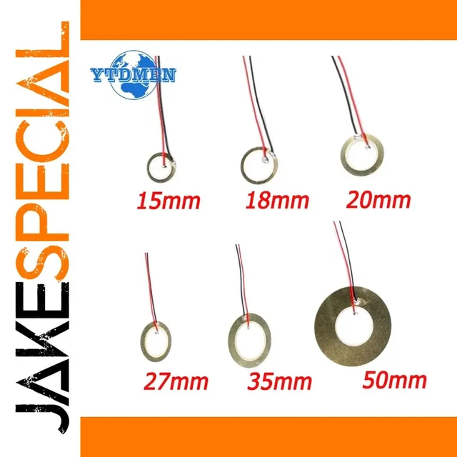 JAKESPECIAL – CERAMIC Piezoelectric Wafer Plates (12-50mm) Set EUR 29 ...