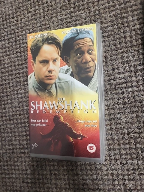 THE SHAWSHANK REDEMPTION 1996 Film Starring Tim Robbins Vhs Video Tape ...