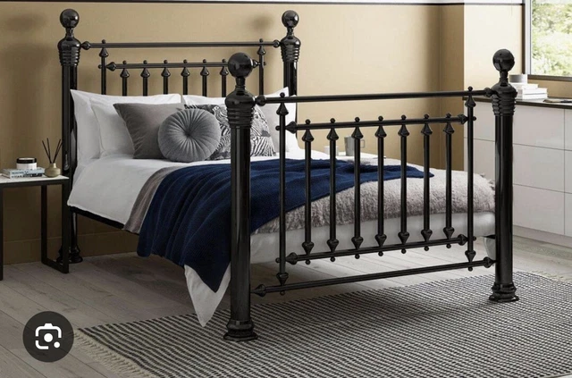 DREAMS HUGO NELSON Metal Bed Black King £291.90 - PicClick UK