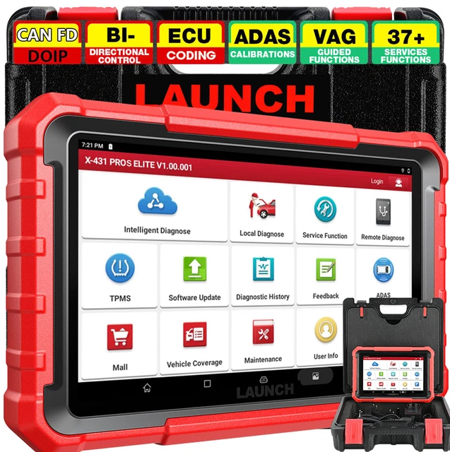 LAUNCH X431 PRO ELITE PRO3S+ PRO5 Valise Diagnostic Auto scanners OBD Codage ECU EUR 599,00 ...