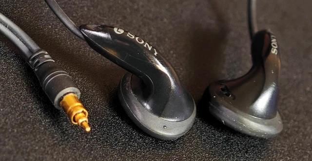 VERY RARE SONY MDR-E838 Micro-plug Walkman® Earphones for MD/CD ...