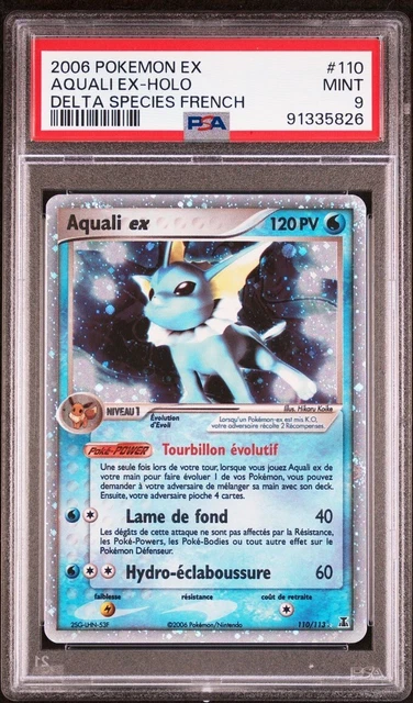 CARTE POKÉMON : Aquali Ex 110/113 - Psa 9 - Ex Especes Delta EUR 1.990,00 - PicClick FR
