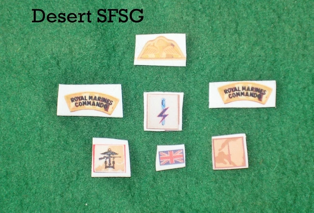 1/6 SCALE BRITISH Royal Marines Commando Desert SFSG Patch lot £3.50 ...