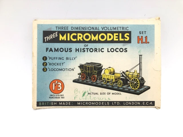 MICROMODELS FAMOUS HISTORIC Locos - Puffing Billy, Rocket, Locomotion ...