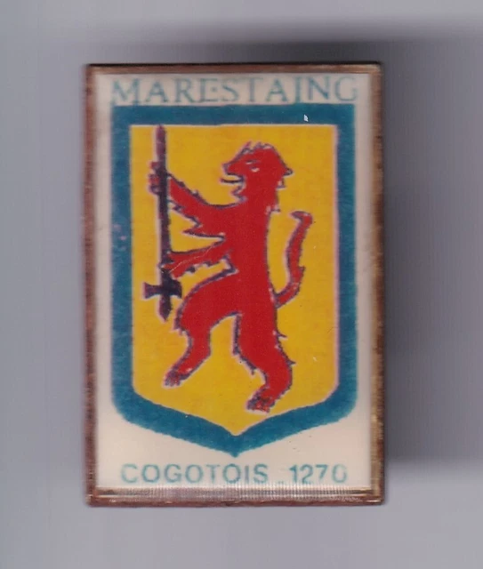 RARE PINS PIN'S .. Sport Escrime Fencing Epee Blason Lion Marestaing 32 ...