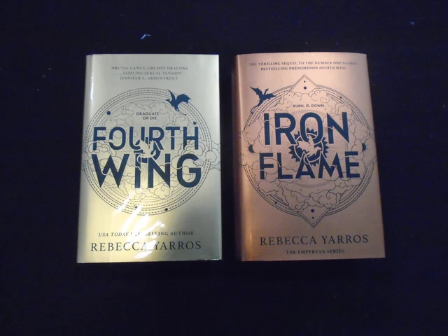 SIGNED REBECCA YARROS Fourth Wing & Iron Flame UK1st/1st The Empyrean £ ...