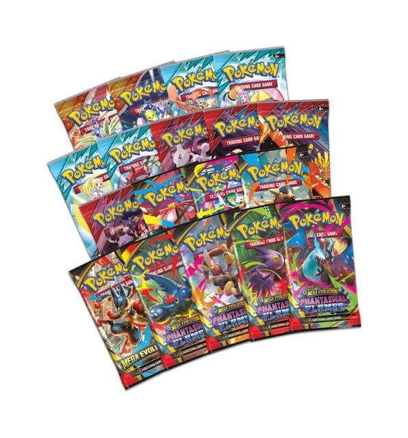 POKEMON PHANTASMAL FLAMES Mega Charizard EX UPC booster Packs (18 Packs ...